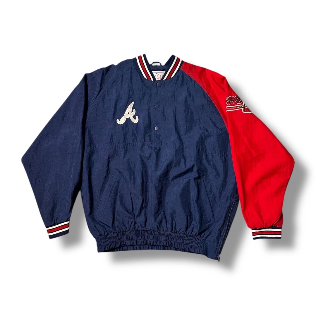 Men’s Starter Genuine Merchandise Atlanta Braves Pullover Windbreaker ...
