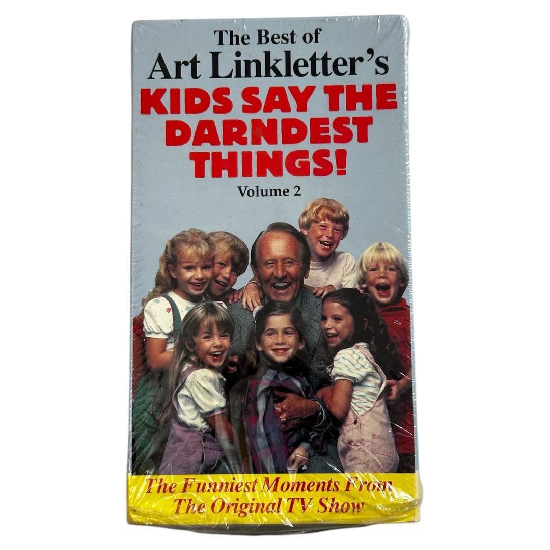 The Best of Kids Say the Darndest Things: Volume 1 VHS Tape - Etsy