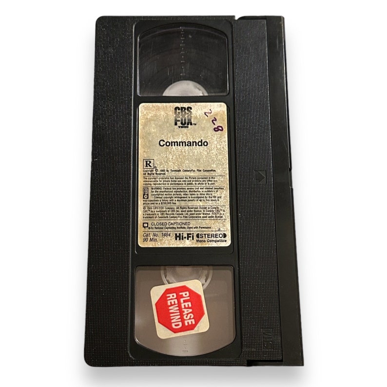 Commando VHS Tape - Etsy