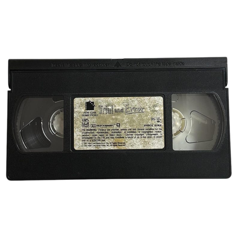 Trial and Error VHS Tape - Etsy