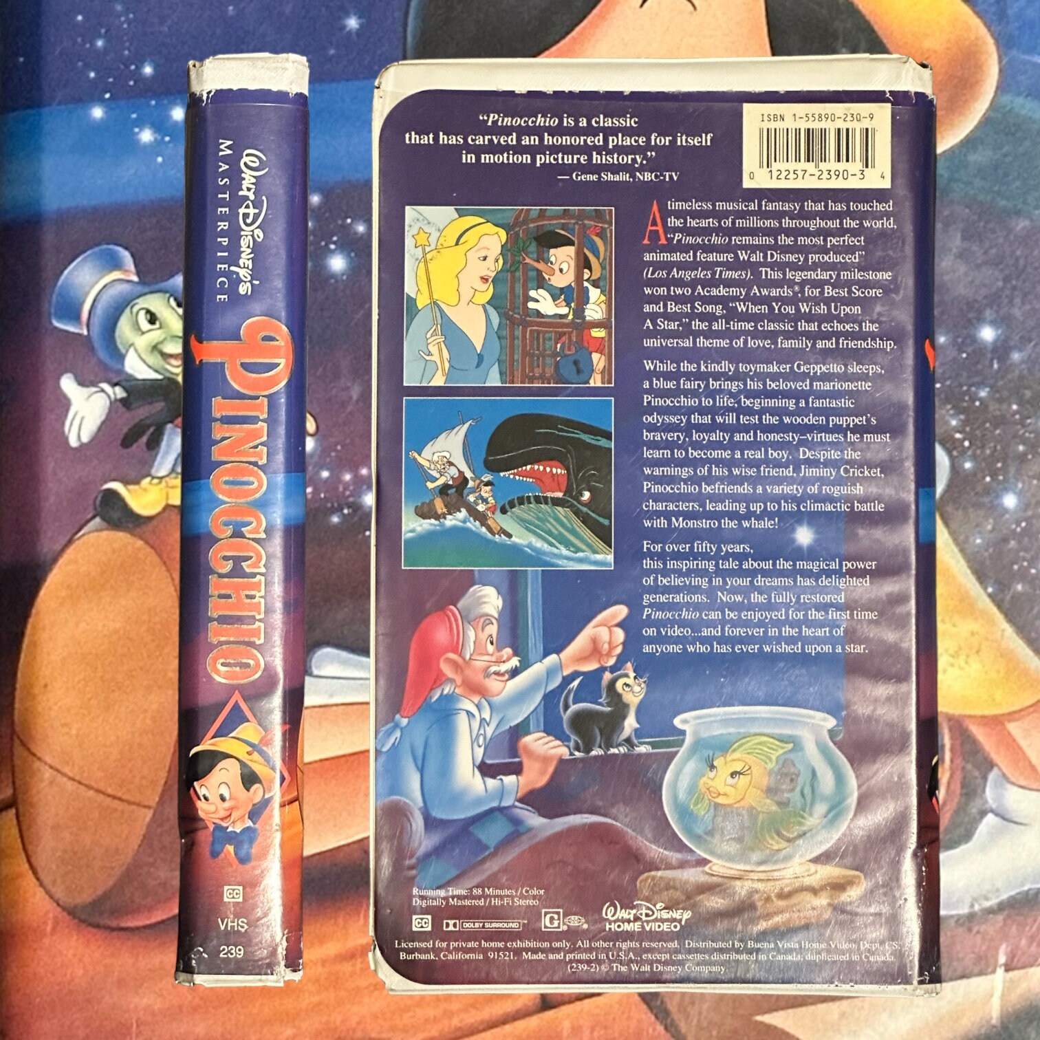 Pinocchio Clamshell Case VHS Tape - Etsy