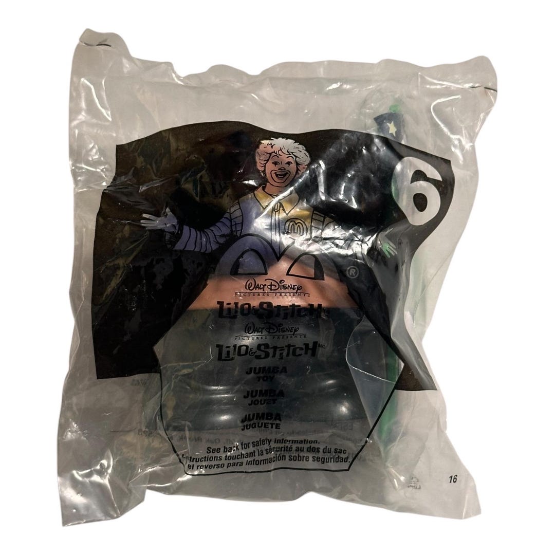 Mcdonald’s Lilo & Stitch Jumba Toy - Etsy