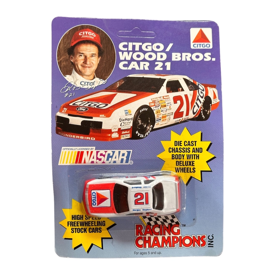 Racing Champions Citgo/wood Bros. Car 21 Morgan Shepherd Diecast Car - Etsy
