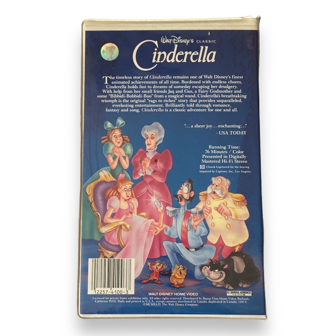 Cinderella Clamshell Case VHS Tape - Etsy