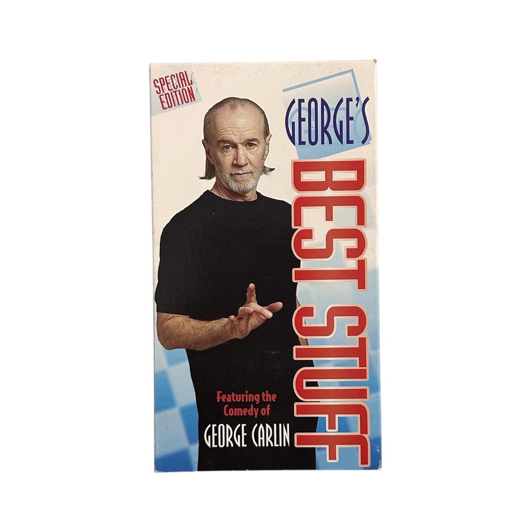 George Carlin: George’s Best Stuff VHS Tape - Etsy