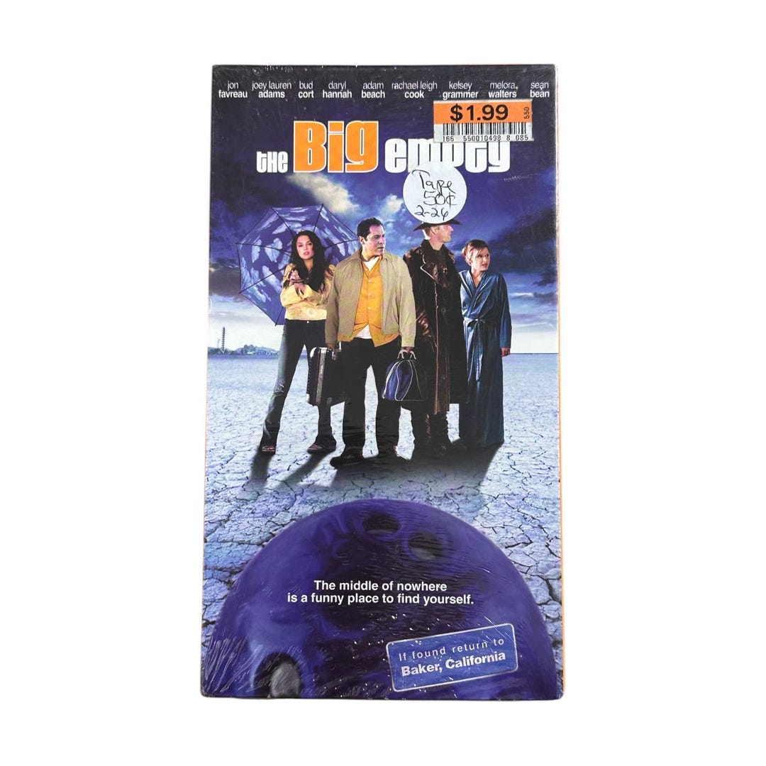 The Big Empty VHS Tape Sealed - Etsy