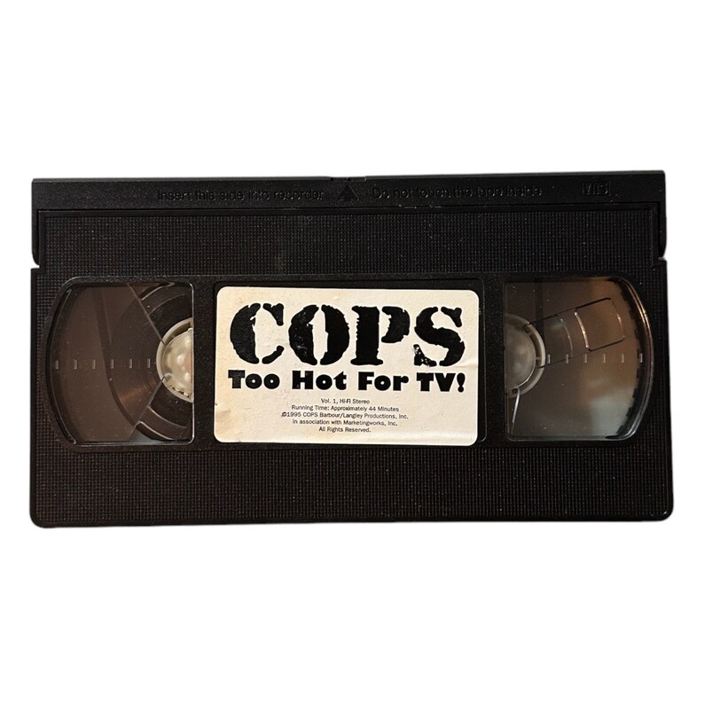 Cops: Too Hot for TV VHS Tape - Etsy