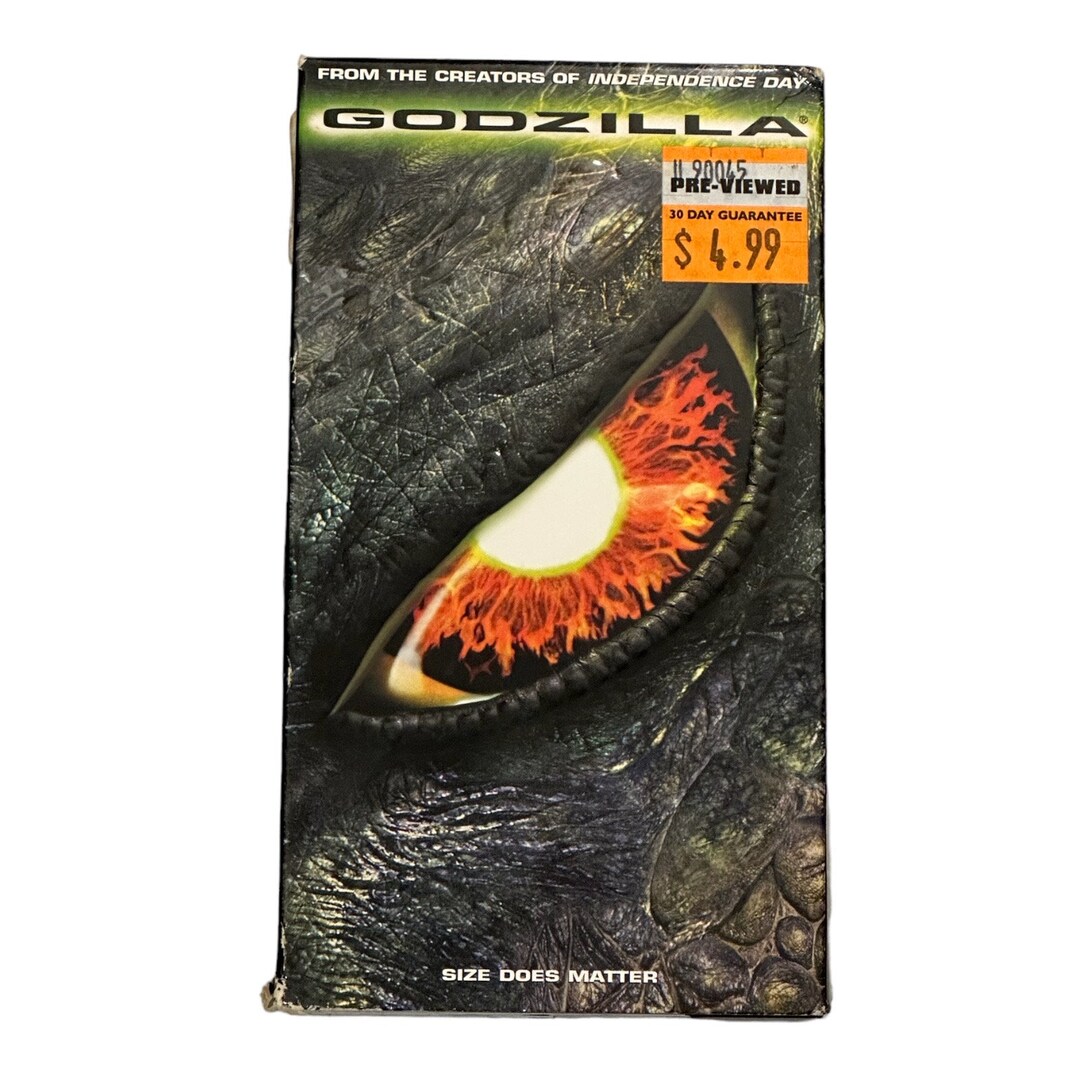 Godzilla VHS Tape - Etsy