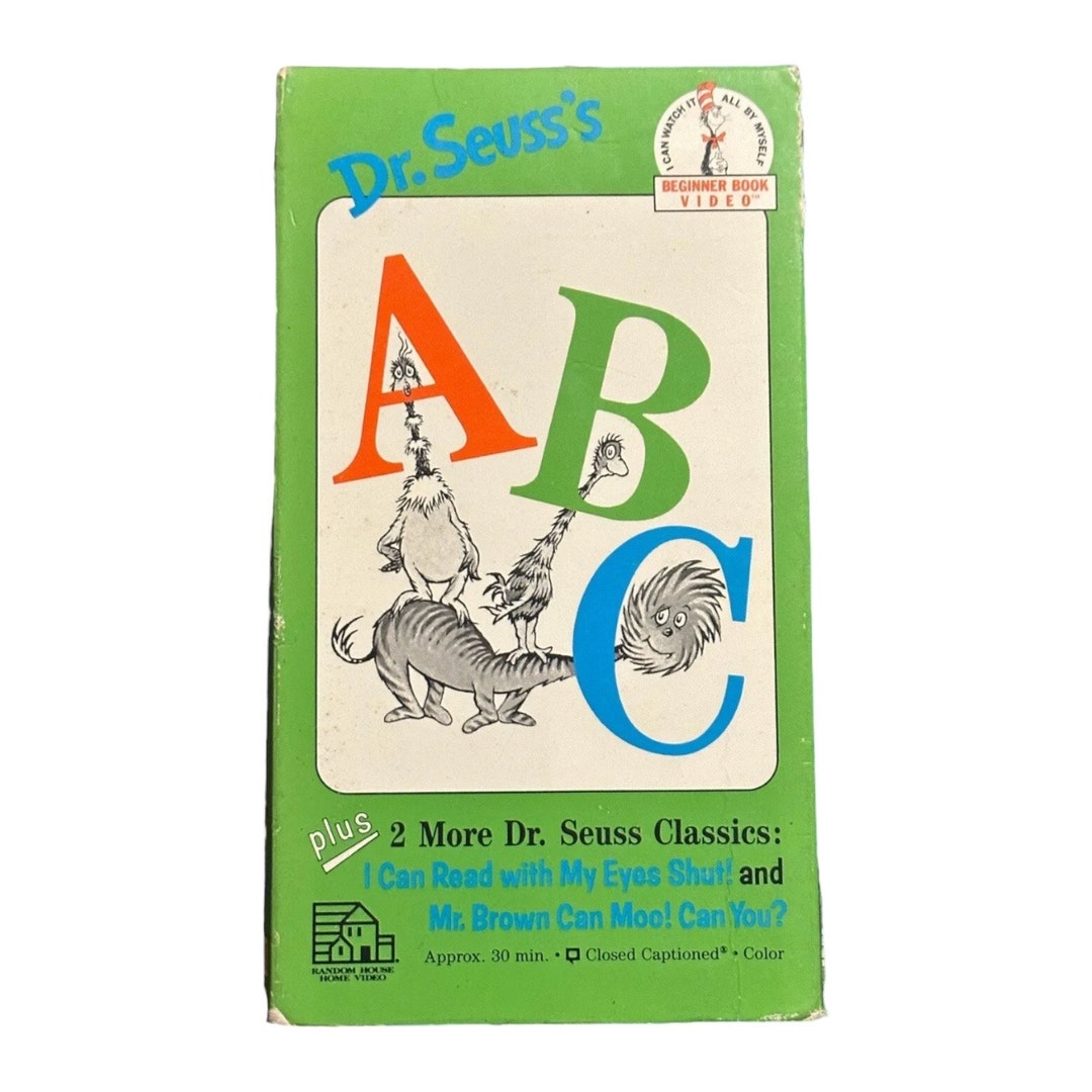 Dr. Seusss ABC VHS Tape - Etsy Australia