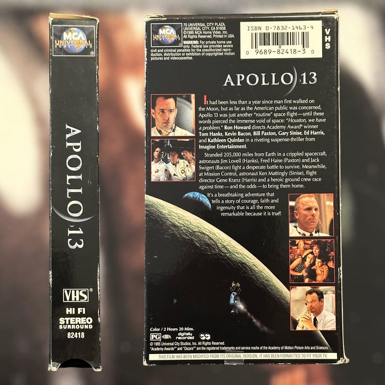 Apollo 13 1995 VHS Tape - Etsy