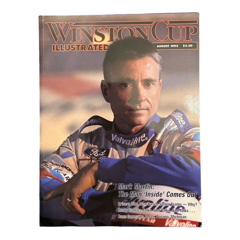Winston Cup Illustrated August 1993 Mark Martin Magazine - Etsy