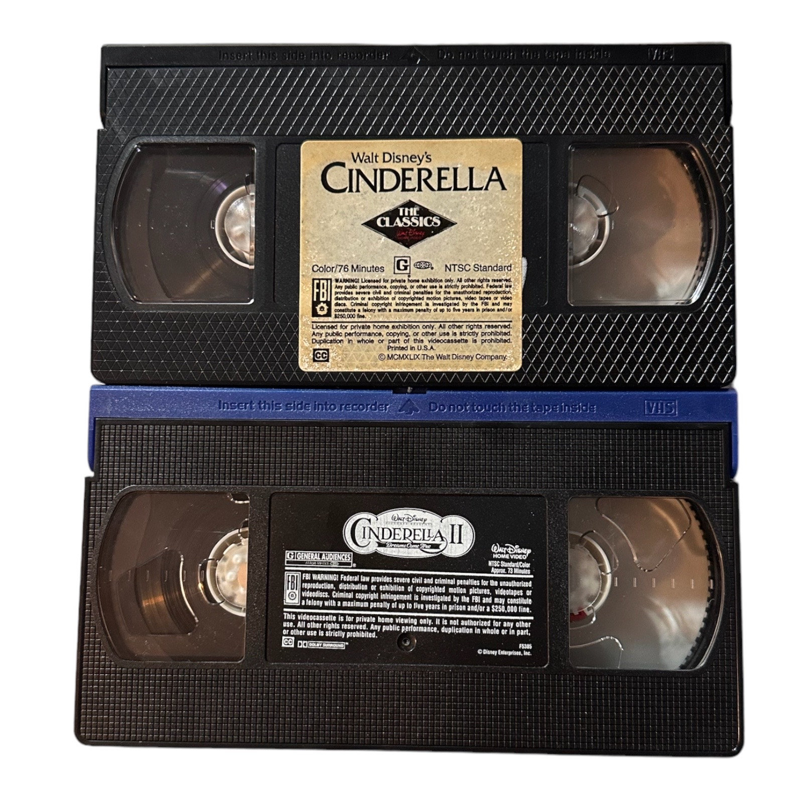 Cinderella Clamshell Case VHS Tapes Bundle - Etsy