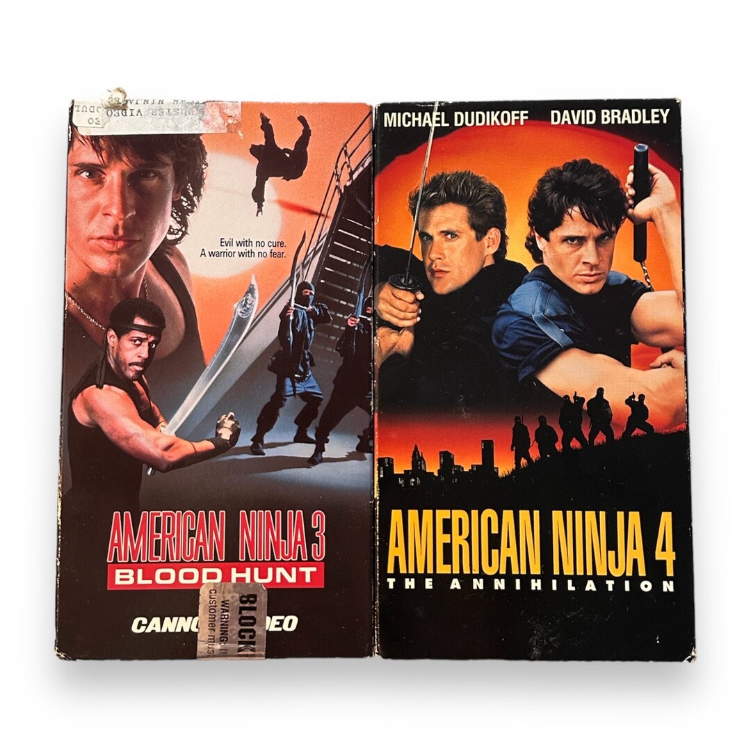 American Ninja VHS Tape Bundle - Etsy