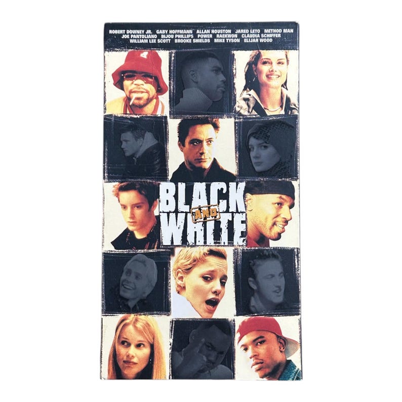 Black and White VHS Tape - Etsy