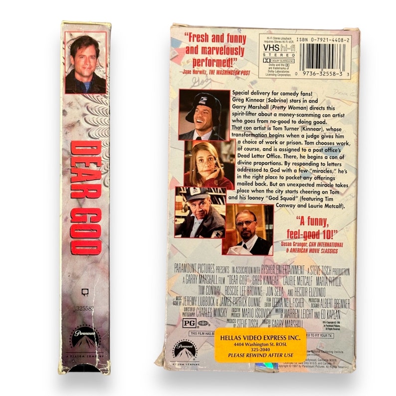 Dear God VHS Tape - Etsy