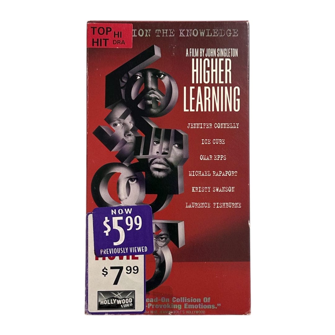 Higher Learning VHS Tape - Etsy