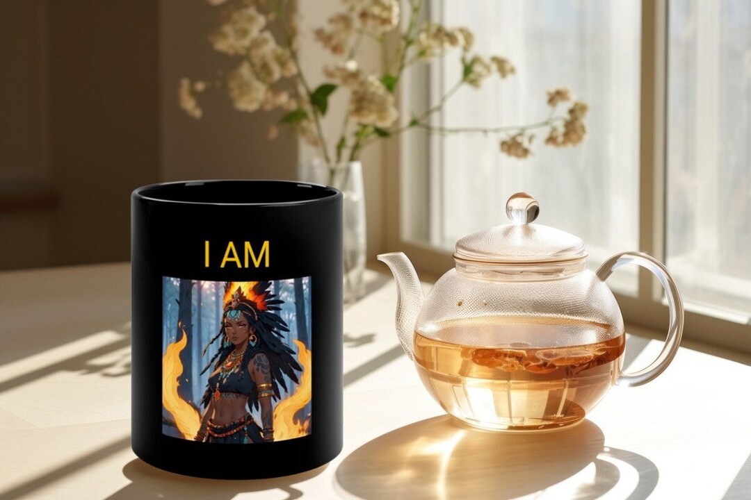 Female Shaman Spiritual Mug: Sacred Melanin Essence Mug - Etsy