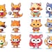 Animal Clipart Digital Stickers, Digital Clipart, Printable Stickers ...
