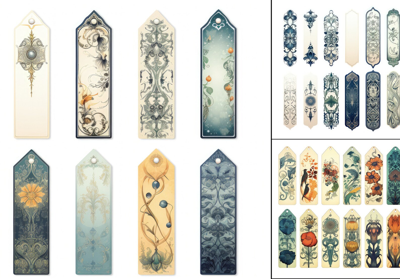 Surreal Ornamental Bookmark Clipart Floating Objects Clipart Imaginary ...