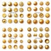 Gold Buttons Clipart, Vintage Buttons Clipart, Sewing Clipart ...