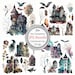 Spooky Boho Whimsical Haunted Mansions Watercolor Clip Art Collection ...