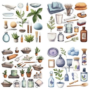 Self-care Routines Clipart, Spa Mask Clipart, Yoga Mat Clipart ...