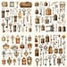 Vintage Locks and Keys Junk Journal Kit Clipart ,key Clipart, Lock ...