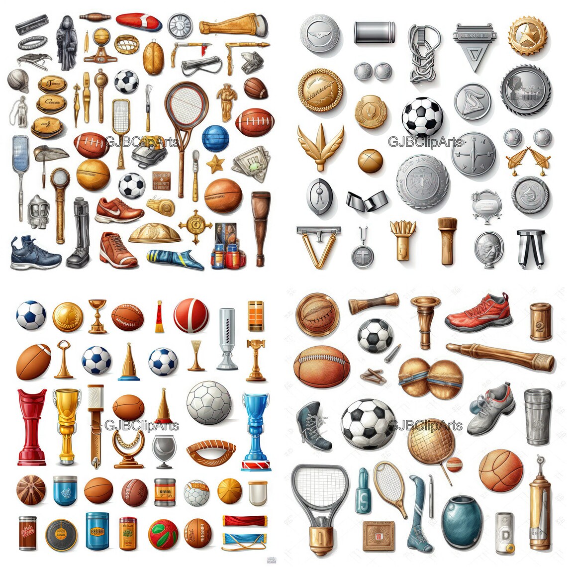 Sports Achievements Clipart, Trophy Clipart, Medal Clipart, Junk ...