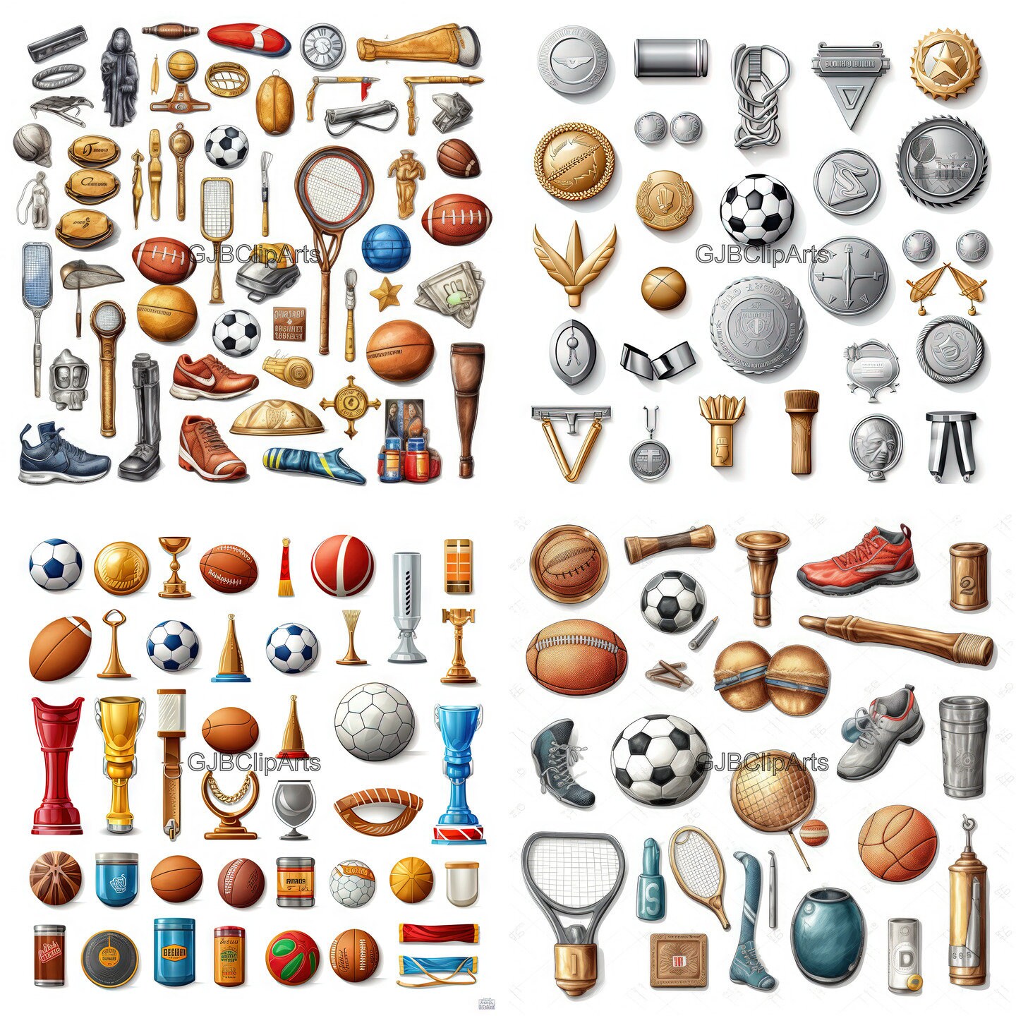 Sports Achievements Clipart, Trophy Clipart, Medal Clipart, Junk ...