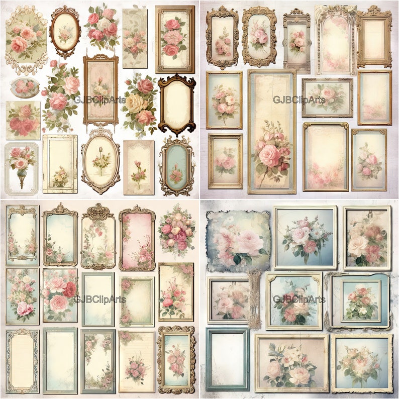 Victorian Shabby Chic Painting Clipart, , Journaling for Remarkable ...