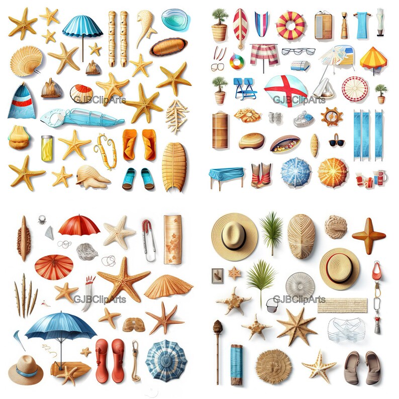 Beach Holidays Clipart, Palm Tree Clipart, Beach Ball Clipart ...