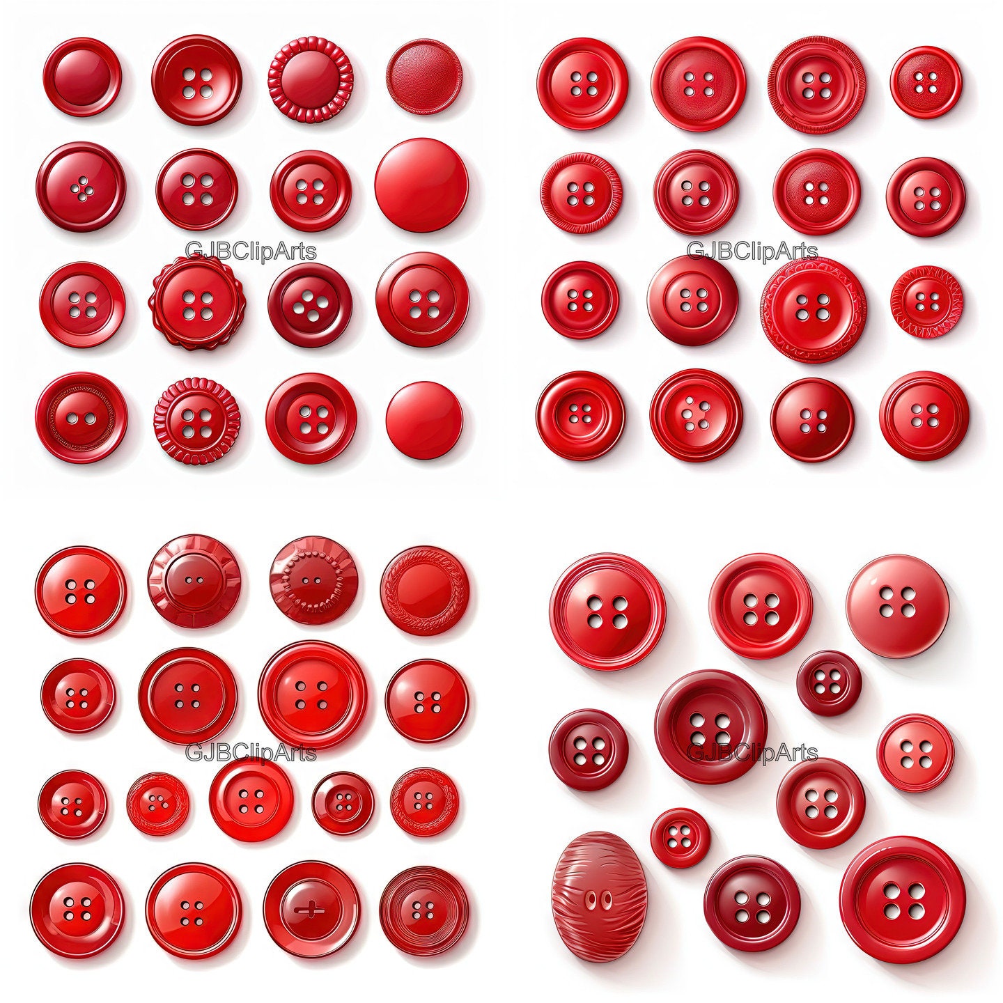 Vintage Red Button Clipart, Journaling Pages,journaling Digital Planner ...