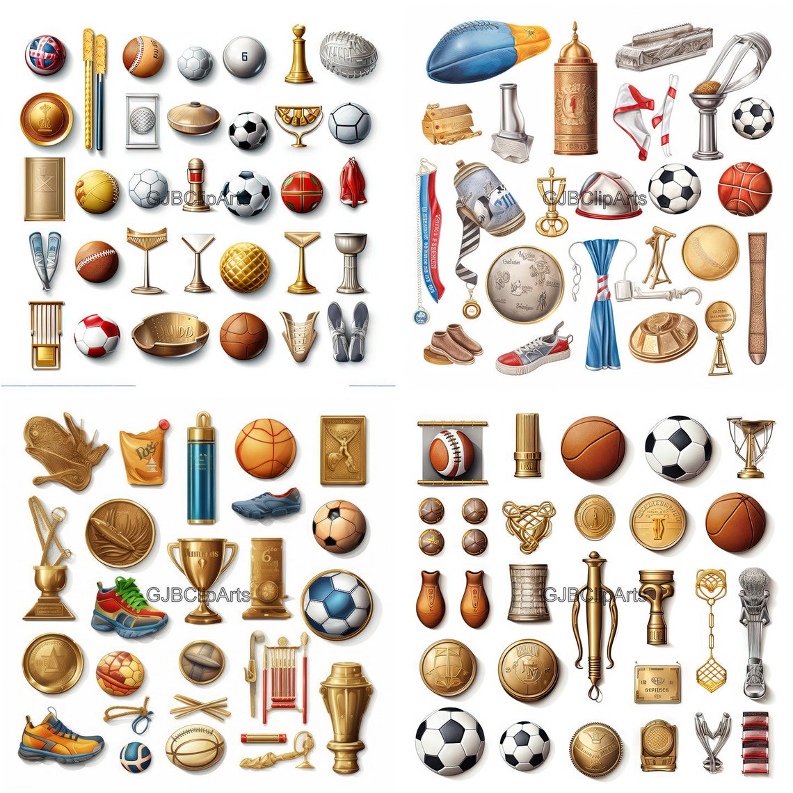 Sports Achievements Clipart, Trophy Clipart, Medal Clipart, Junk ...