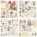 Vintage Printable Floral Junk Journal Kit Clipart, Flower Clipart ...
