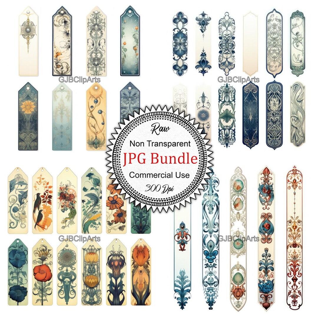 Surreal Ornamental Bookmark Clipart Floating Objects Clipart Imaginary ...