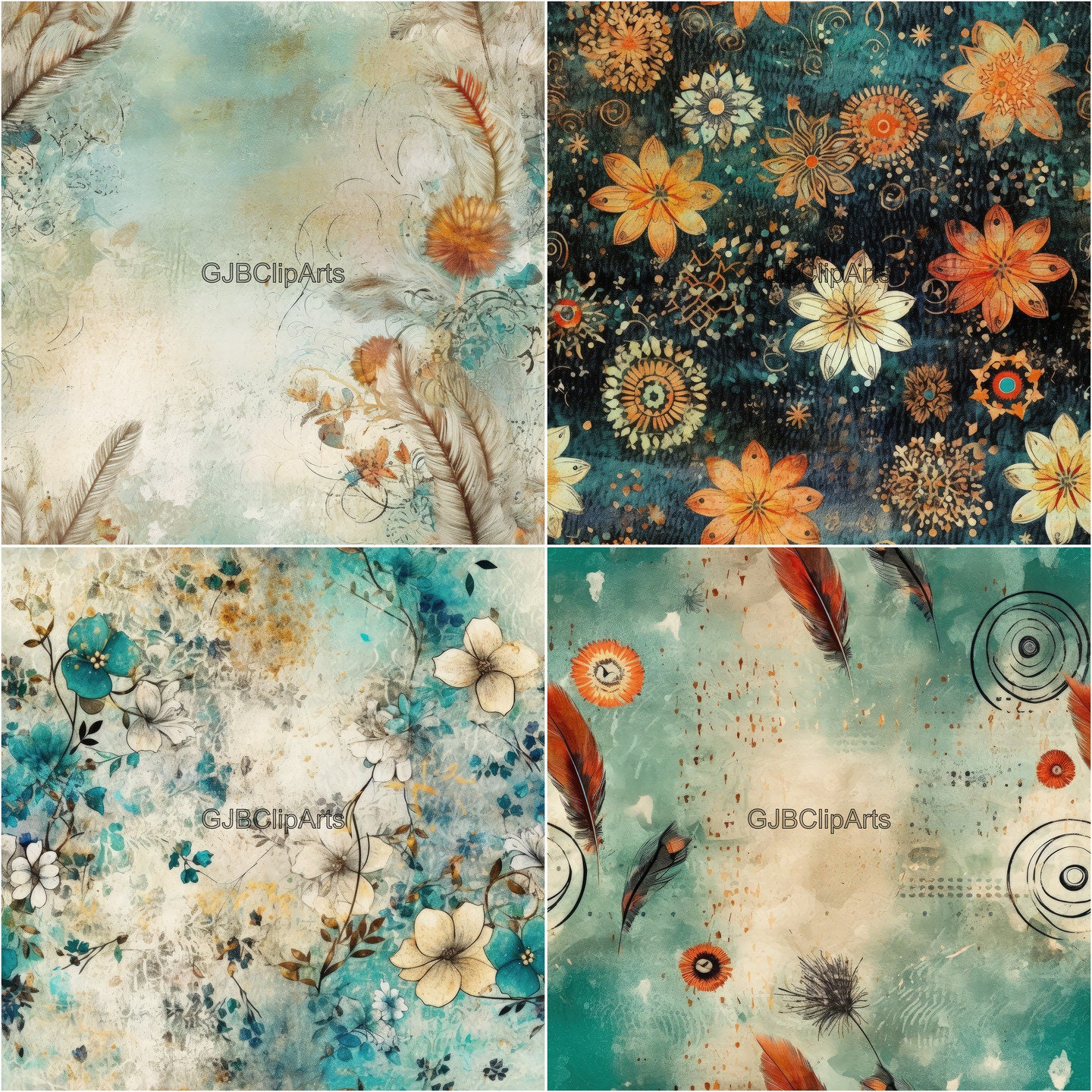 High Resolution Boho Texture Background Clipart Commercial - Etsy