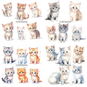 Kitten Clipart, Printable Kitten , Digital Stickers, Digital Clipart ...