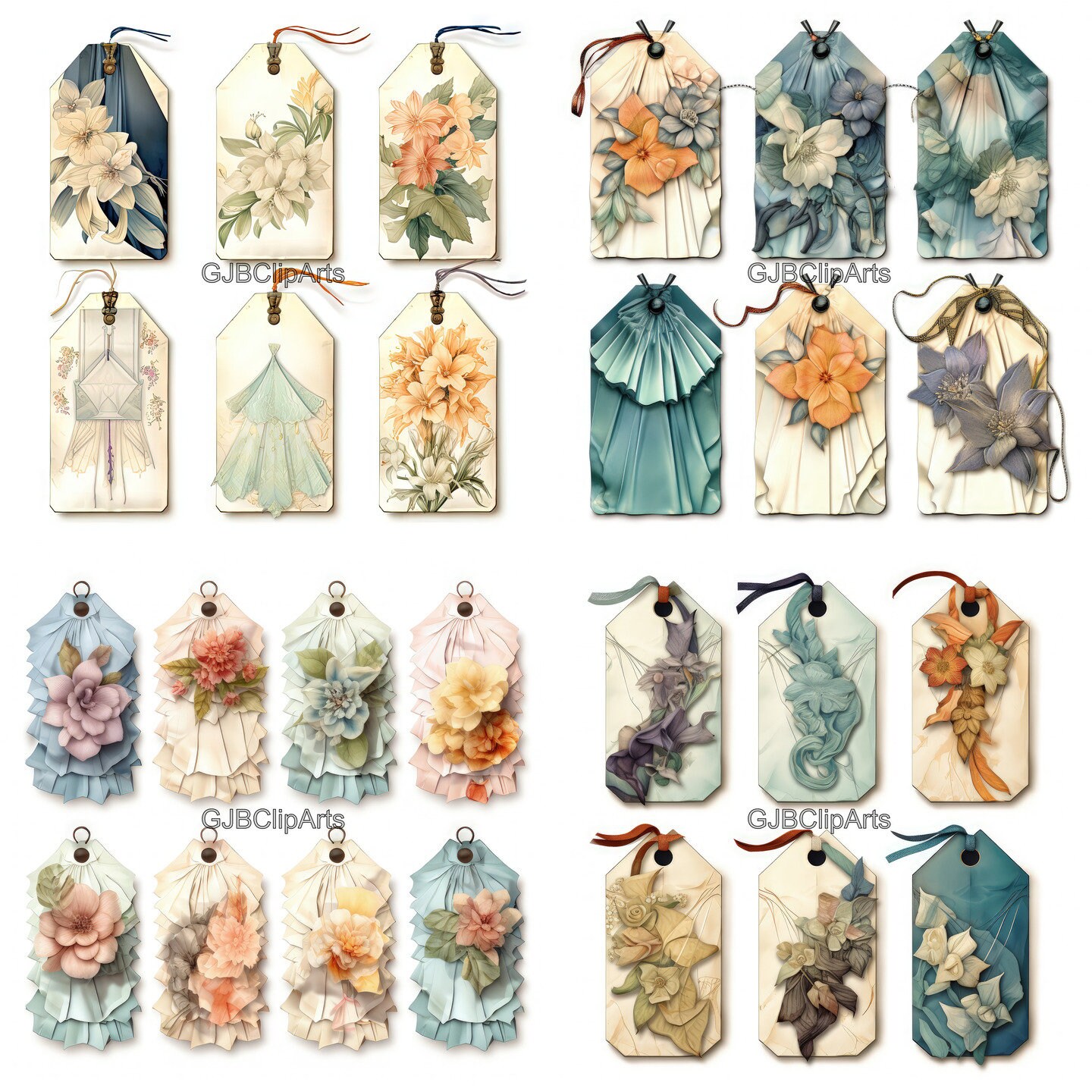 Origami Ornamental Tag Clipart Butterfly Clipart Paper Plane - Etsy