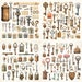 Vintage Locks and Keys Junk Journal Kit Clipart ,key Clipart, Lock ...