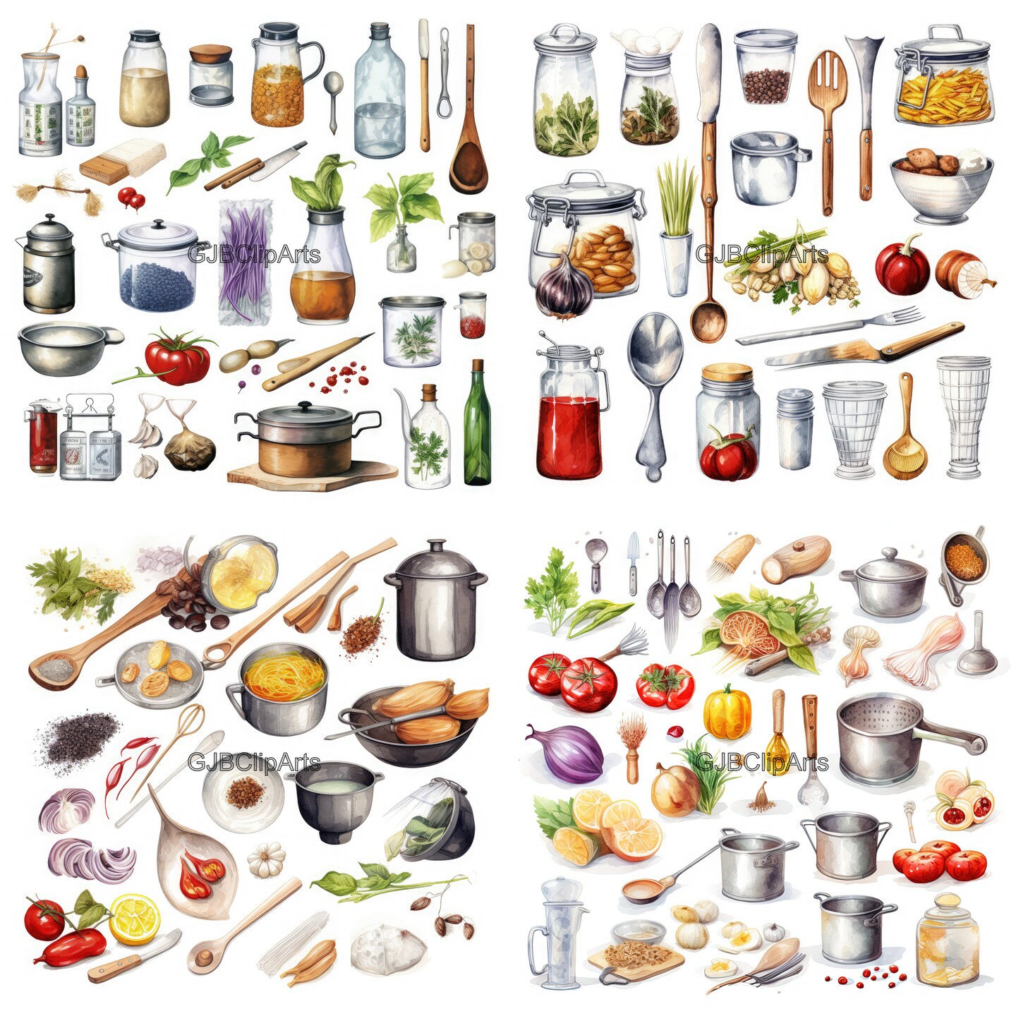 Cooking Experiments Clipart, Utensil Clipart, Ingredient Clipart ...