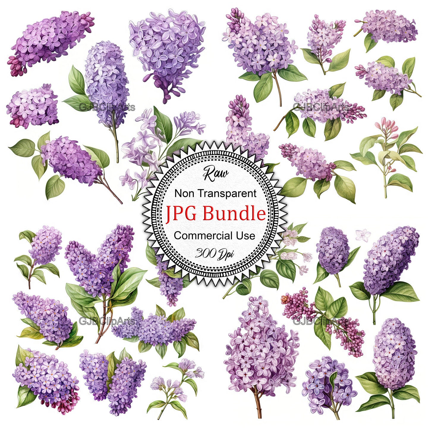 Lilac Flower Clipart, , Journaling Notebook, Journaling Cards Digital ...