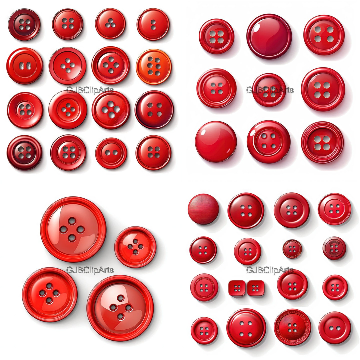 Vintage Red Button Clipart, Journaling Pages,journaling Digital Planner ...