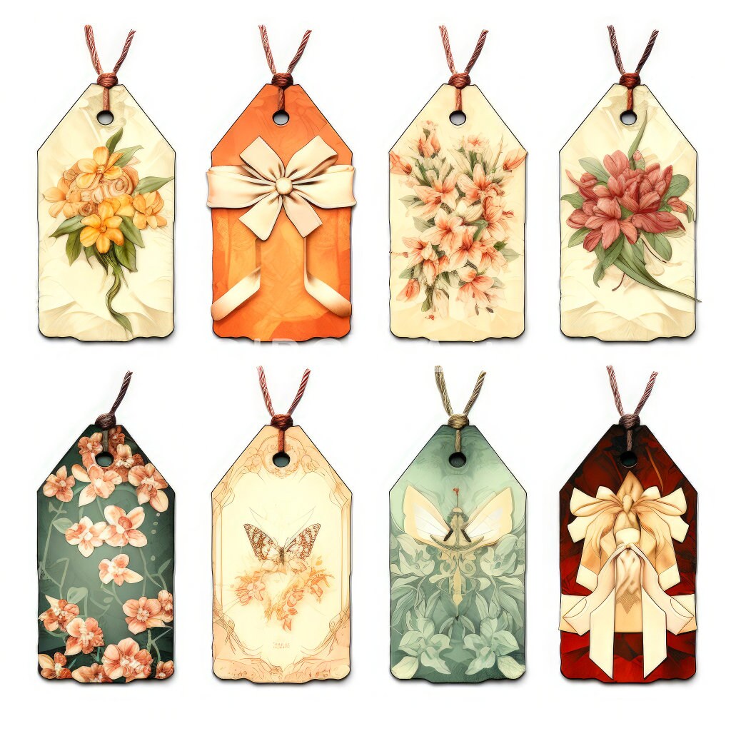 Origami Ornamental Tag Clipart Butterfly Clipart Paper Plane - Etsy