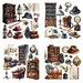 Mysterious Detective Inventory Collection Clipart: Watercolor Crime ...