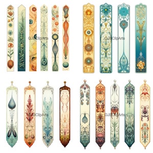 Surreal Ornamental Bookmark Clipart Floating Objects Clipart Imaginary ...