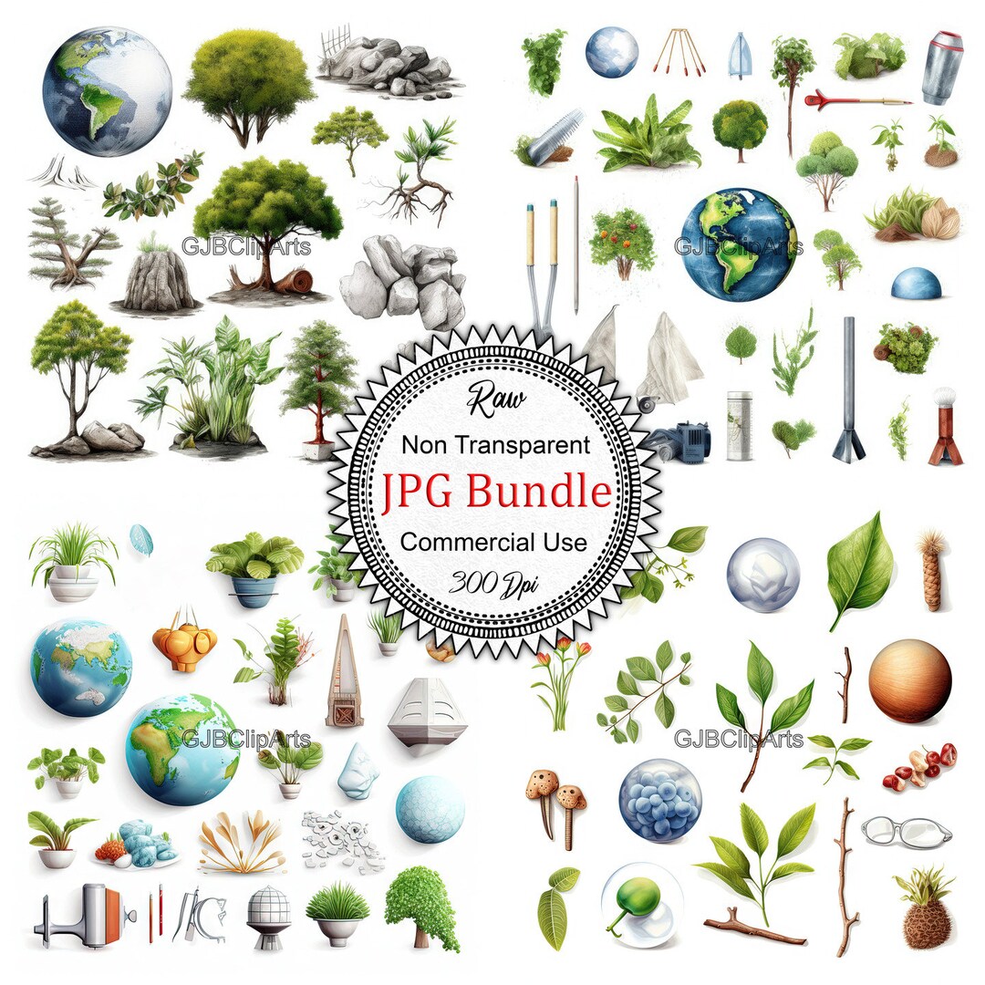 Earth Day Initiatives Clipart, Tree Clipart, Recycling Clipart ...