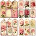 Pink Rose Vintage Tag Clipart, , Journaling Questions, Journaling ...