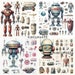 Vintage Futuristic AI Robot Junk Journal Kit, Collection, Journaling ...