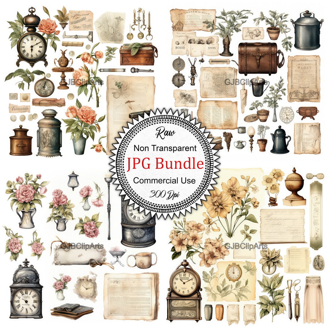 Vintage Victorian Junk Journal Kit Clipart Victorian Lady - Etsy