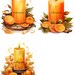 Orange Spell Candle Clipart, Orange Peels and Stones Surroundings ...